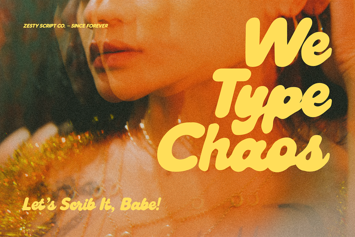 Zesty Scribs – Playful Script Font