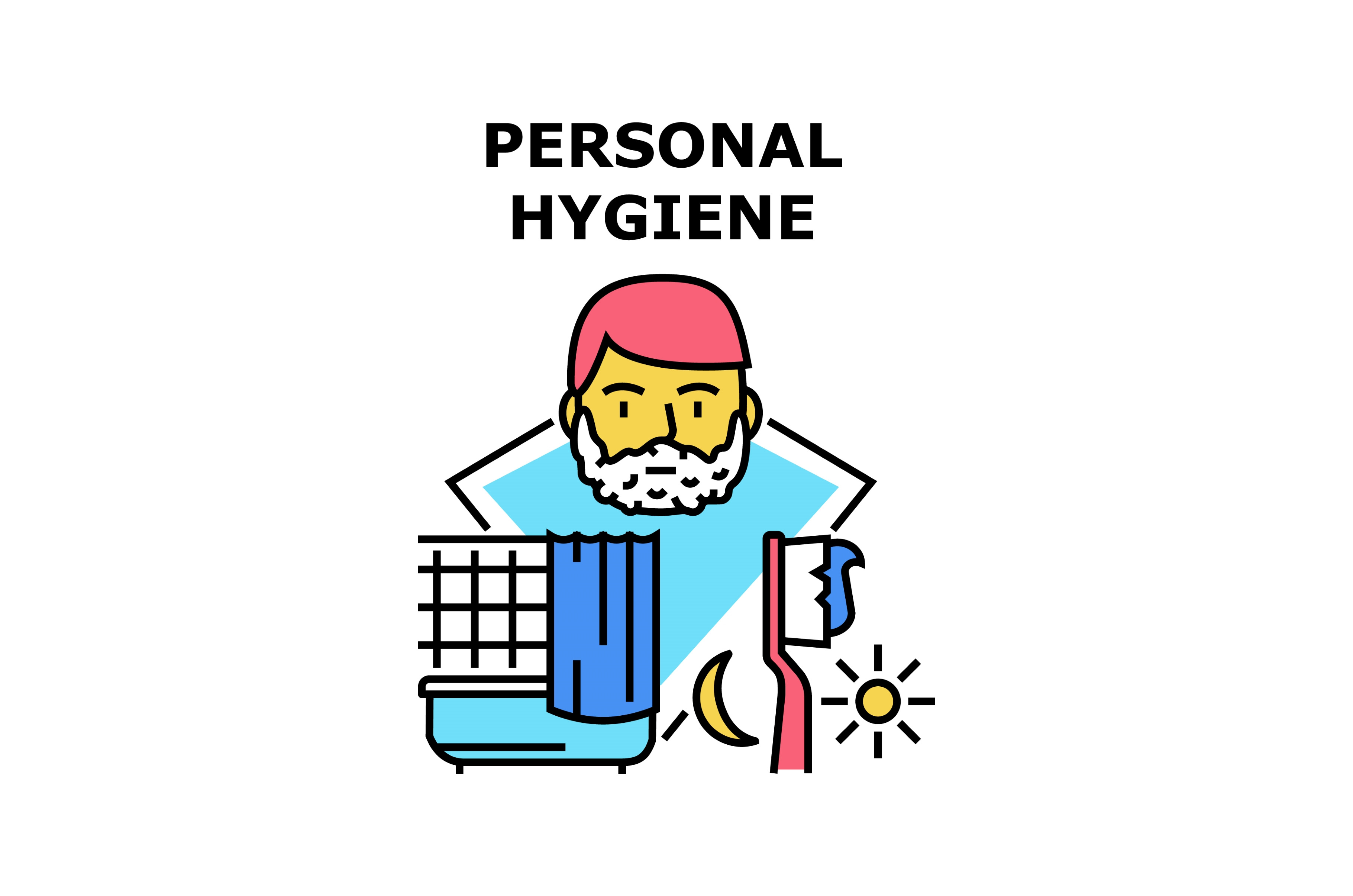 Personal Hygiene Vector Concept, an Object Graphic by pikepicture
