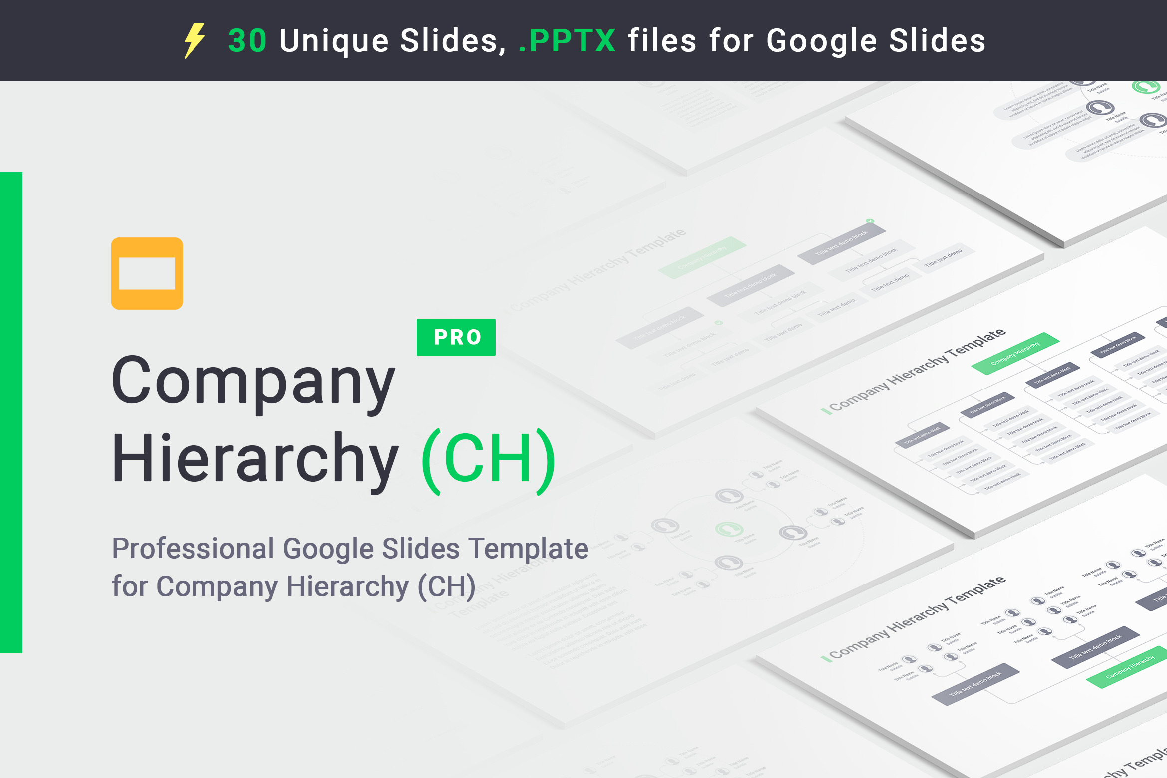 Company Hierarchy Google Slides, a Presentation Template by HiSlide.io