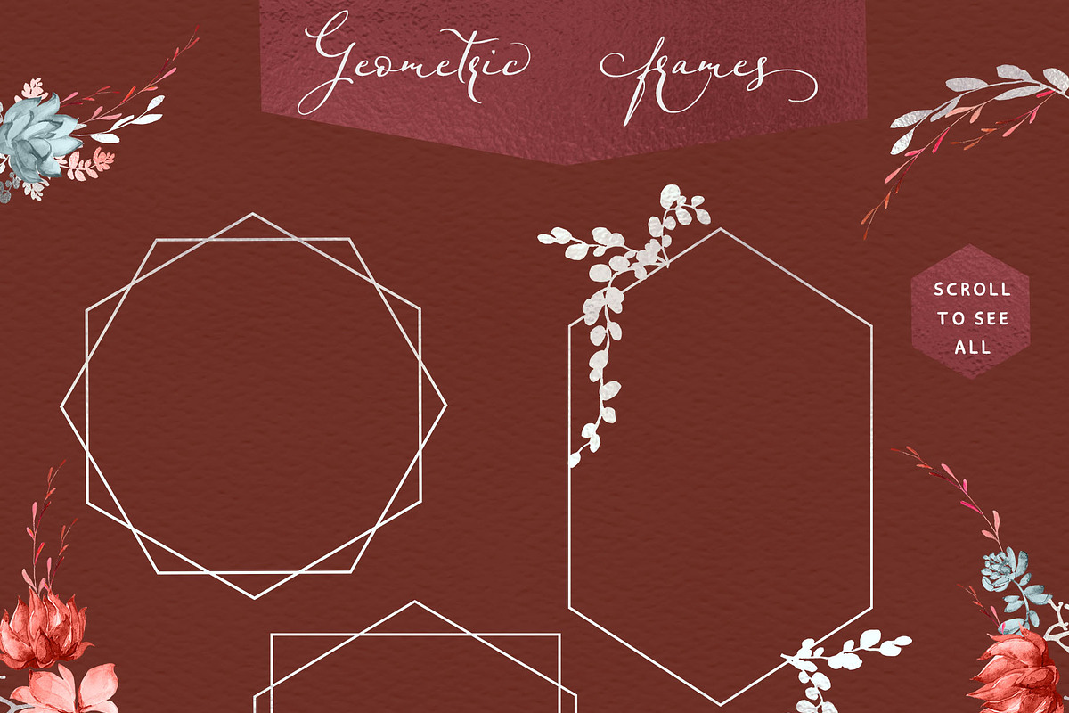 Coral Floral Wedding graphic & font, an Invitation Template by IraDvilyuk