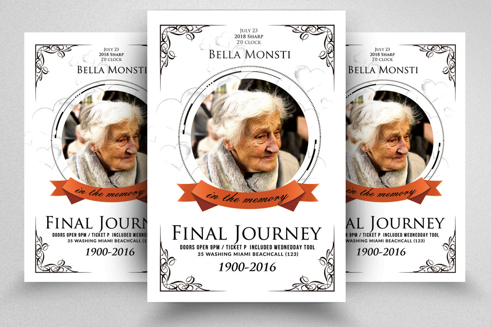 In the Loving Memory Flyer Template, a Flyer Template by Business Flyers