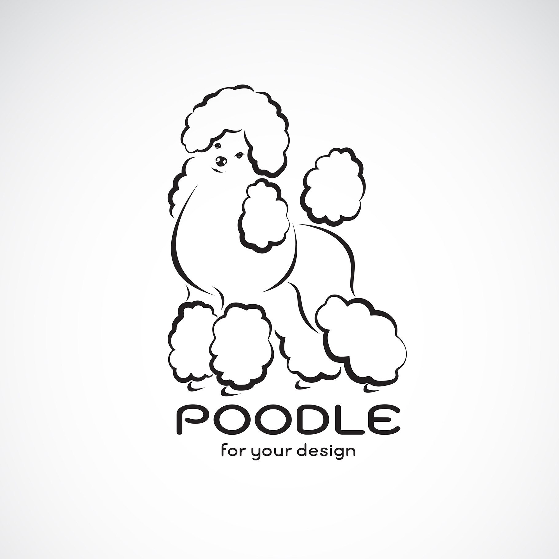 Vector of poodle dog design. Pet., an Icon by yod67