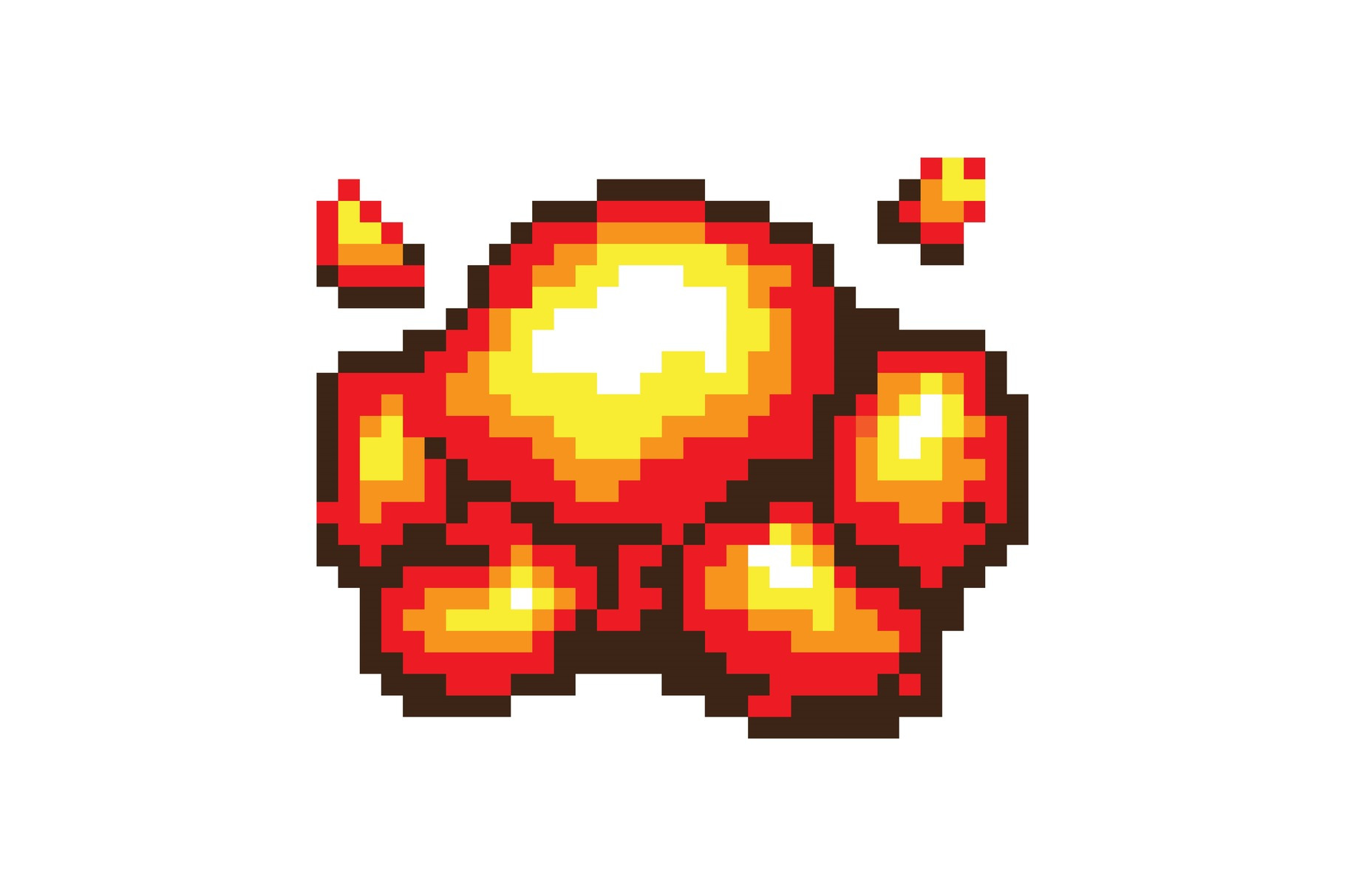 Pixel Explosion Banner, Color Vector Illustration, an Illustration by ...