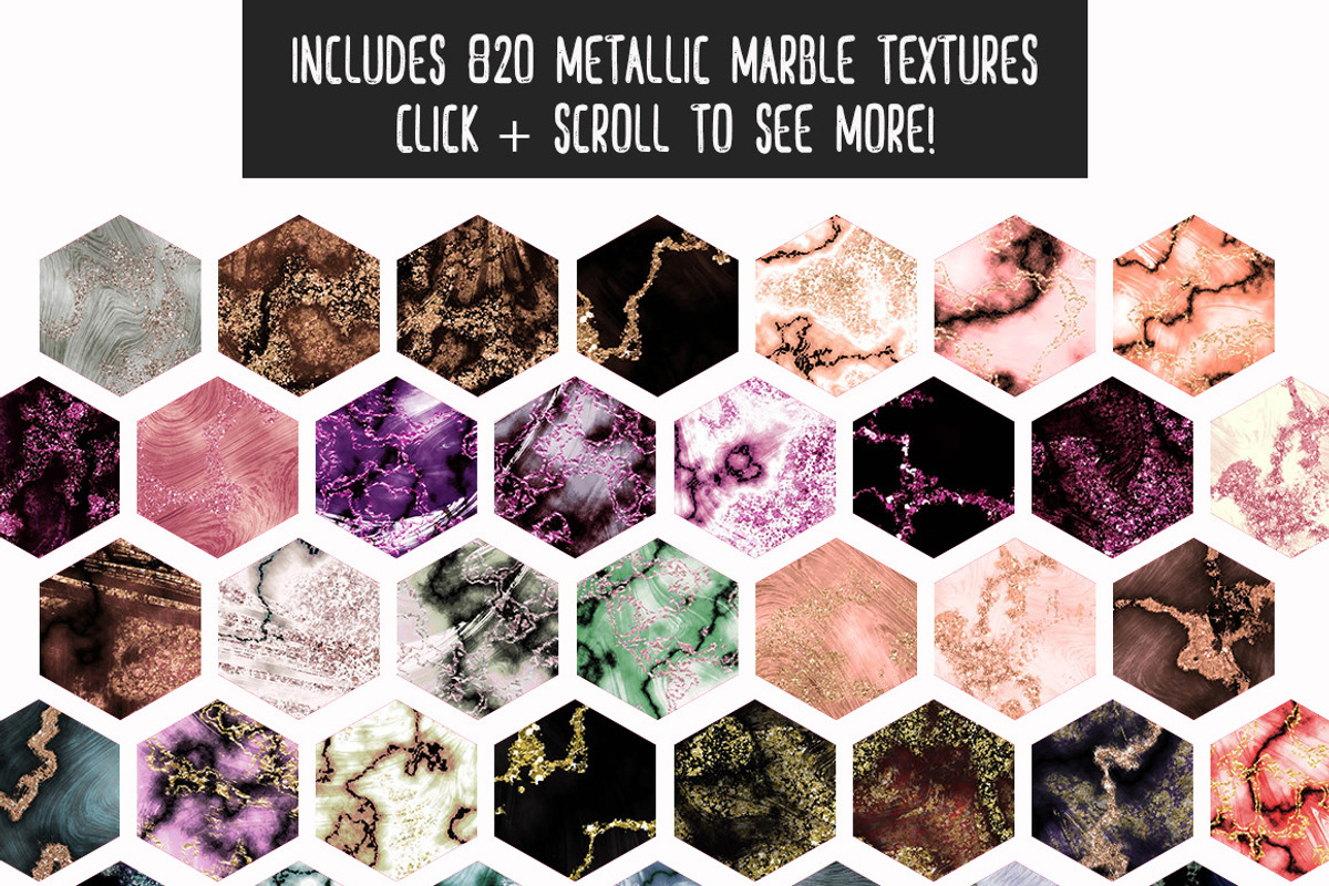 Metallic Marble Texture Mega Bundle, a Texture Graphic by ClipartBrat Graphics