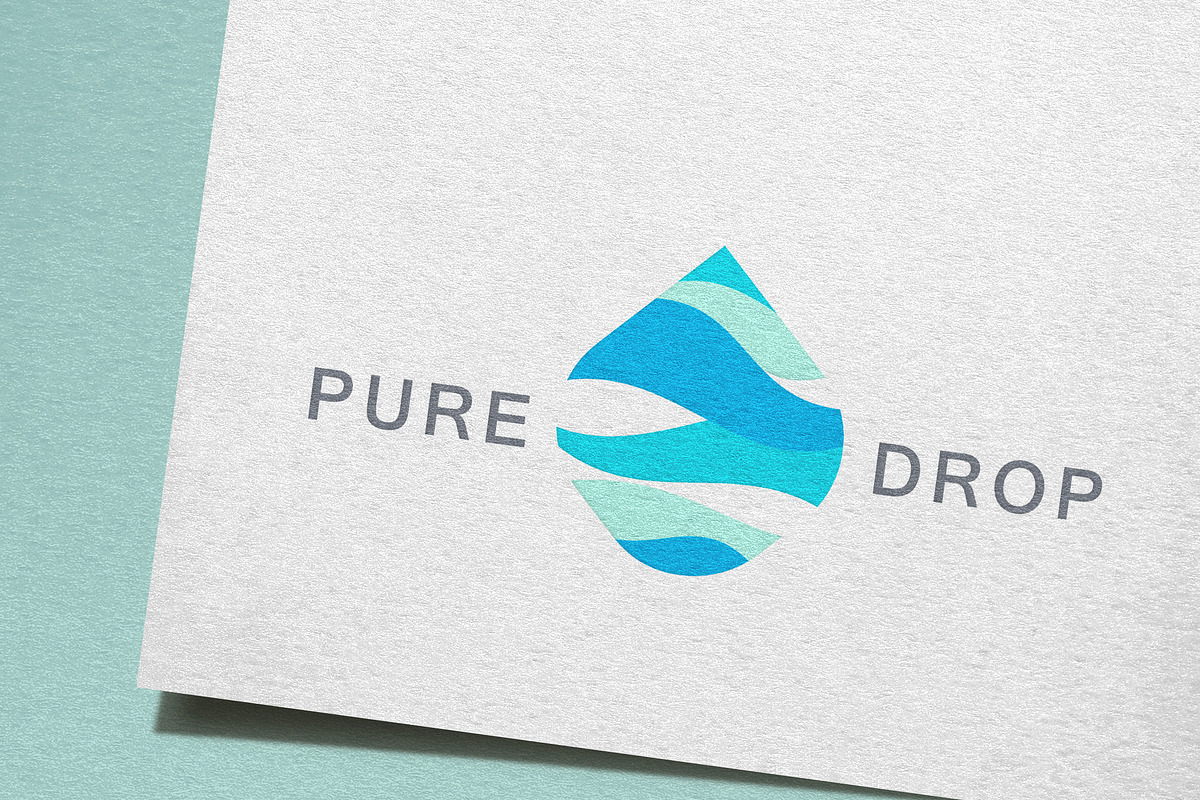 Pure Drop Logo, a Branding & Logo Template by IKarGraphics | Creative ...