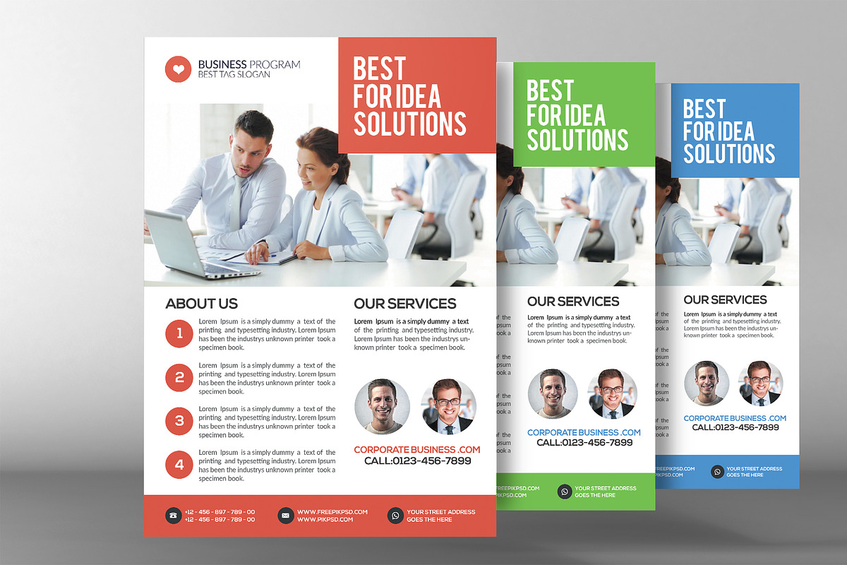 Employment Agency Flyer Template, a Flyer Template by graphicforest