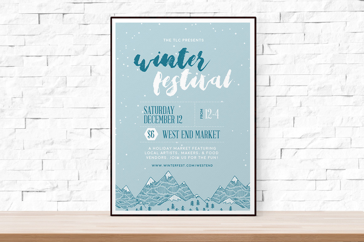 WinterFest Flyer Template, a Flyer Template by The Flyer Press ...