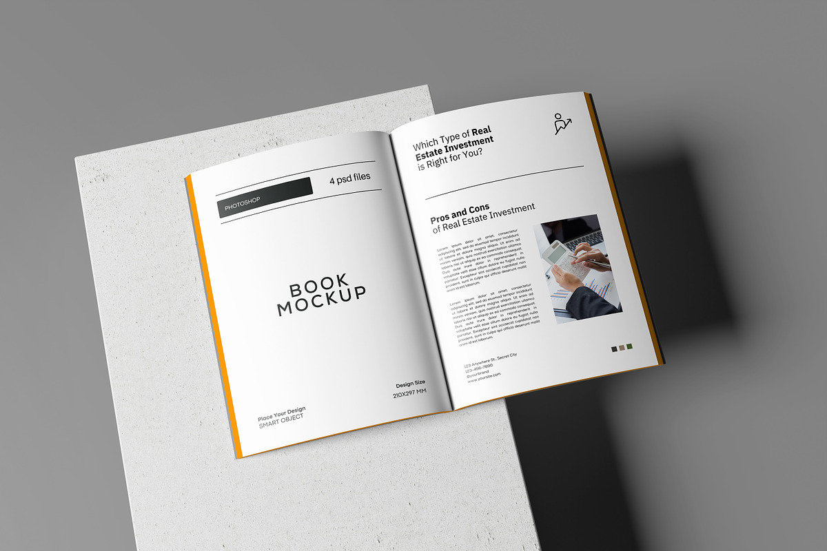 Book Mockup, a Books & Magazine Mockup by getproject