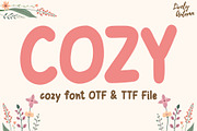 Cozy Font | Bold Handwriting font, a Handwritten Font by LivelyAutumn11.11