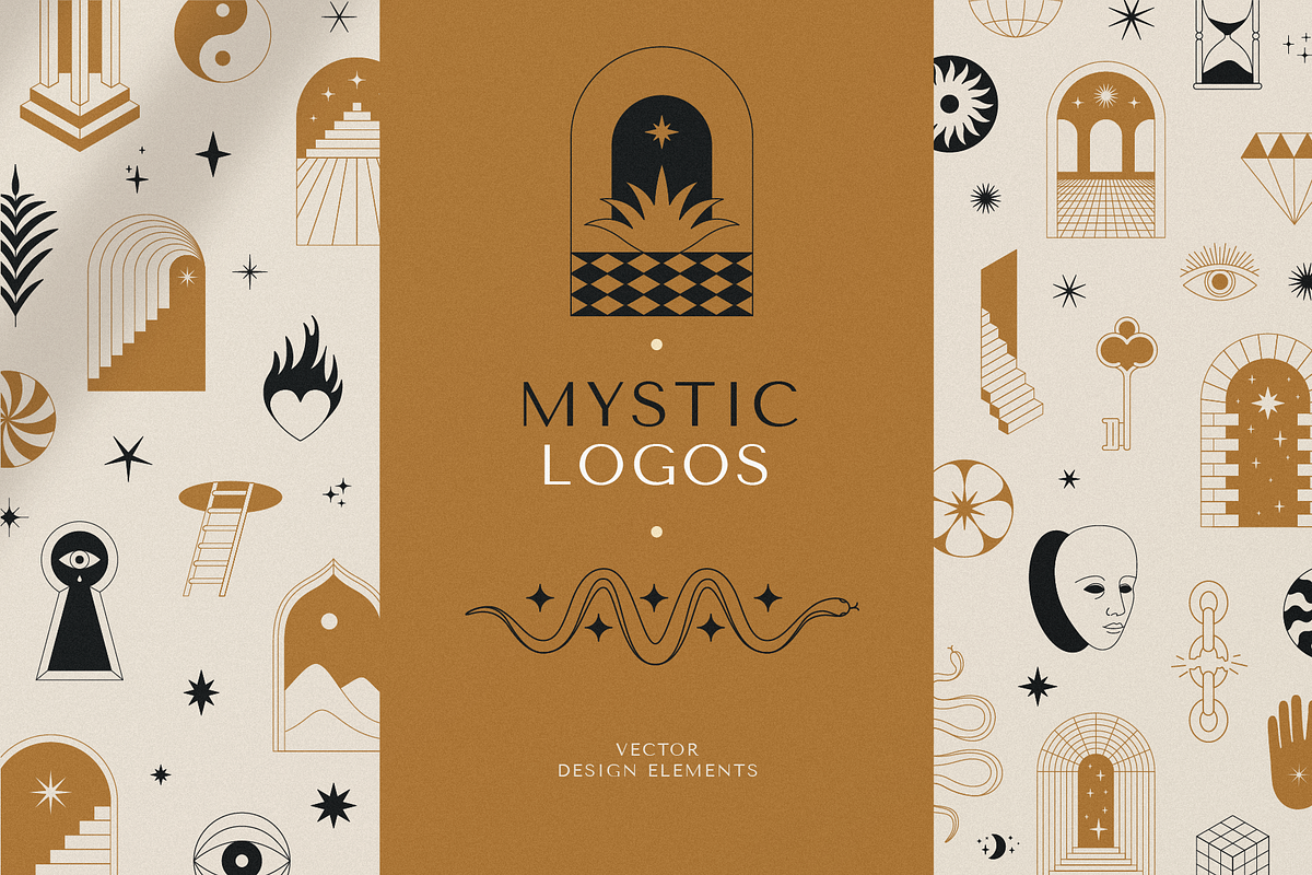 Mystic logos - vector elements, an Object Graphic by venimo
