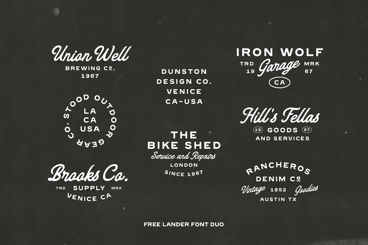 Free Lander - Font Duo + Extra, a Handwritten Font by Davide Bassu