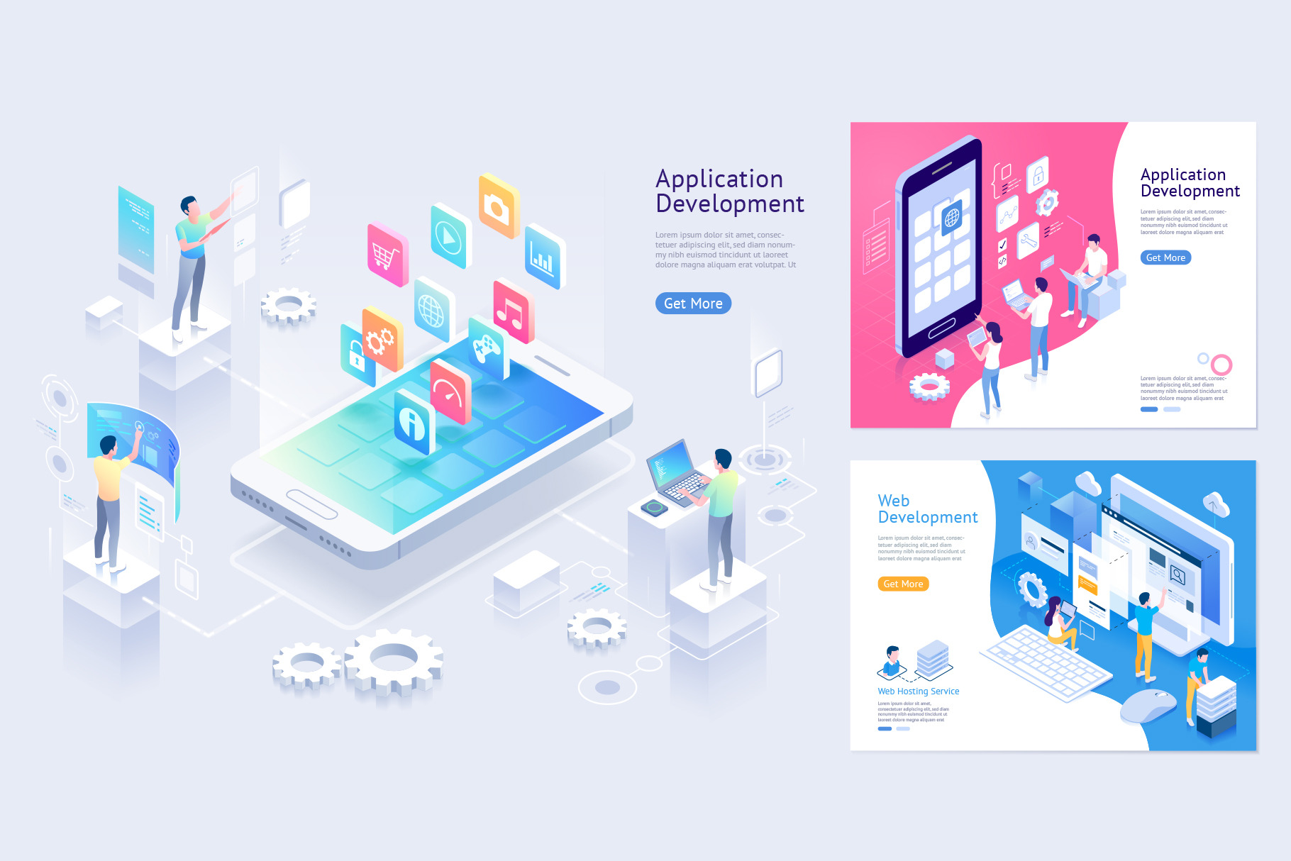 Web and Application Technology, a Person Illustration by Graphixmania ...