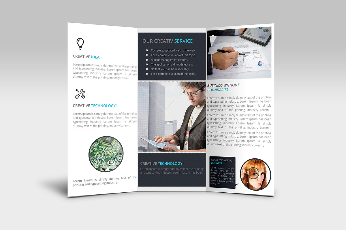 Technology Tri-Fold Brochure Flyer, a Brochure Template by ideaz_sabbir