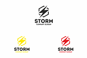 Storm Logo, a Branding & Logo Template by Metrolinevision | Creative Market