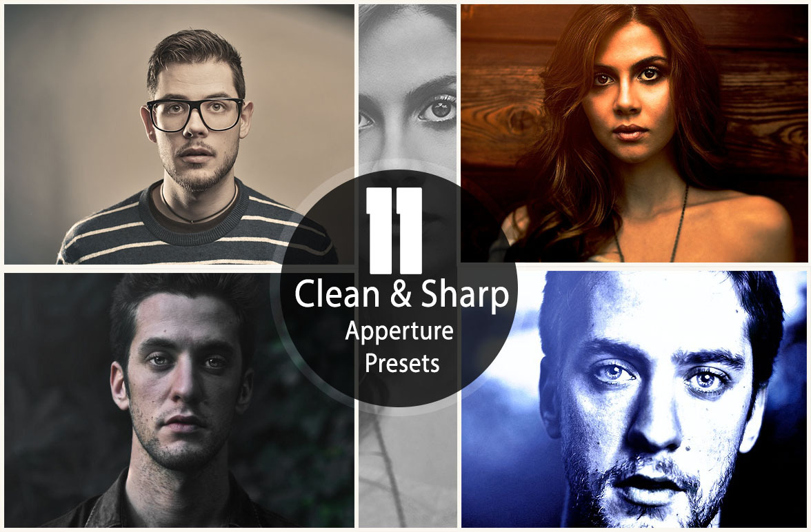 11 Clean & Sharp Aperture Presets, a Preset Add-On by Creativetacos