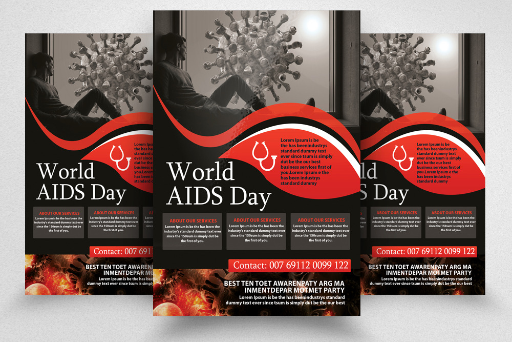 World Aids Day Flyer/Poster, a Flyer Template by Psd Templates