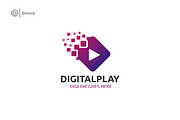Digital Play Logo, a Branding & Logo Template by Bintank Studio