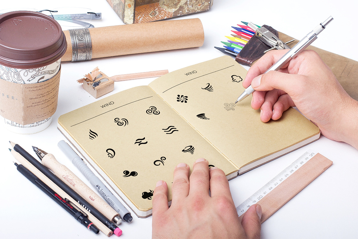 Wind icons, an Icon by Palau | Creative Market