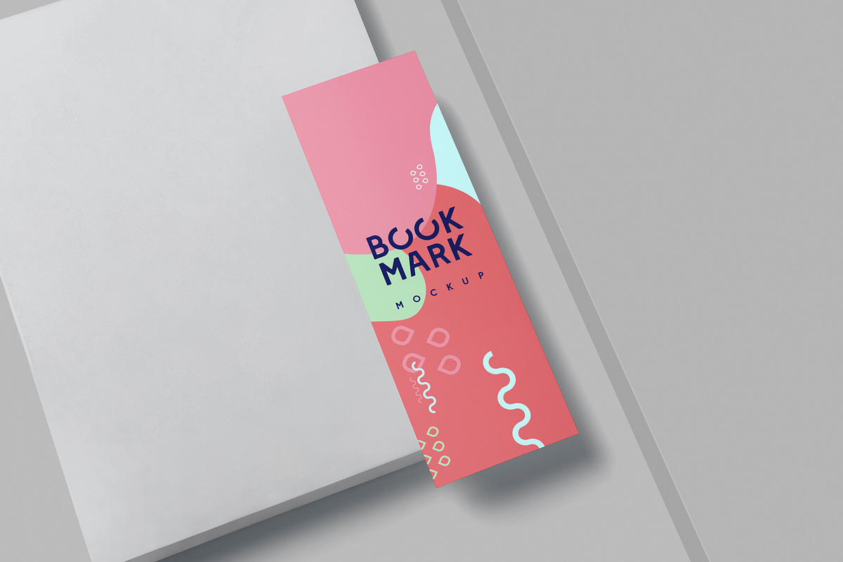 Bookmark Mockups, a Books & Magazine Mockup by DesignNeutrons