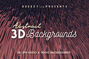 28 Abstract 3D Backgrounds, a Texture Graphic by Deeezy