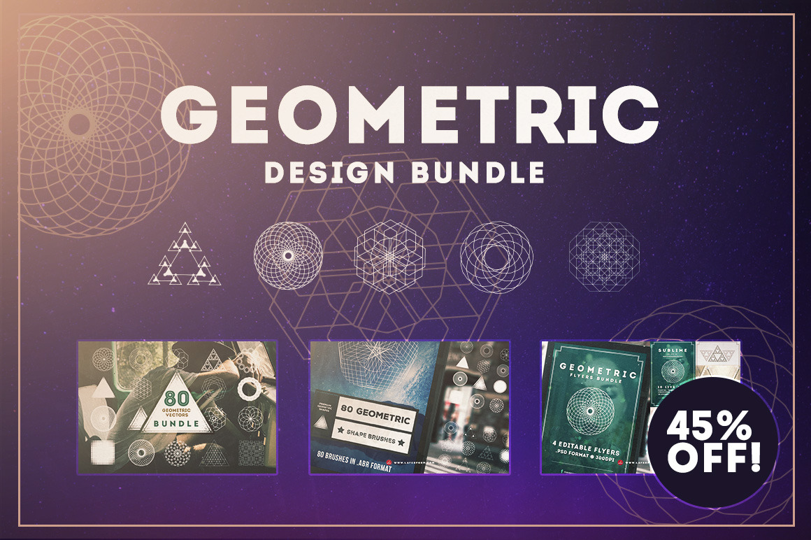 The Geometric Design Bundle, an Object Graphic by Layerform Design Co.