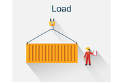 Load Container Icon Design Style, an Object Illustration by robuart