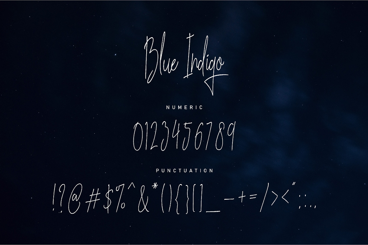 Blue Indigo - Signature Font, a Script Font by NendesKombet Studio
