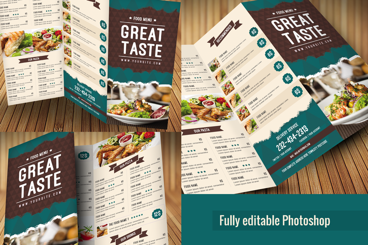 Clean Food Menu, a Brochure Template by Nody4Design