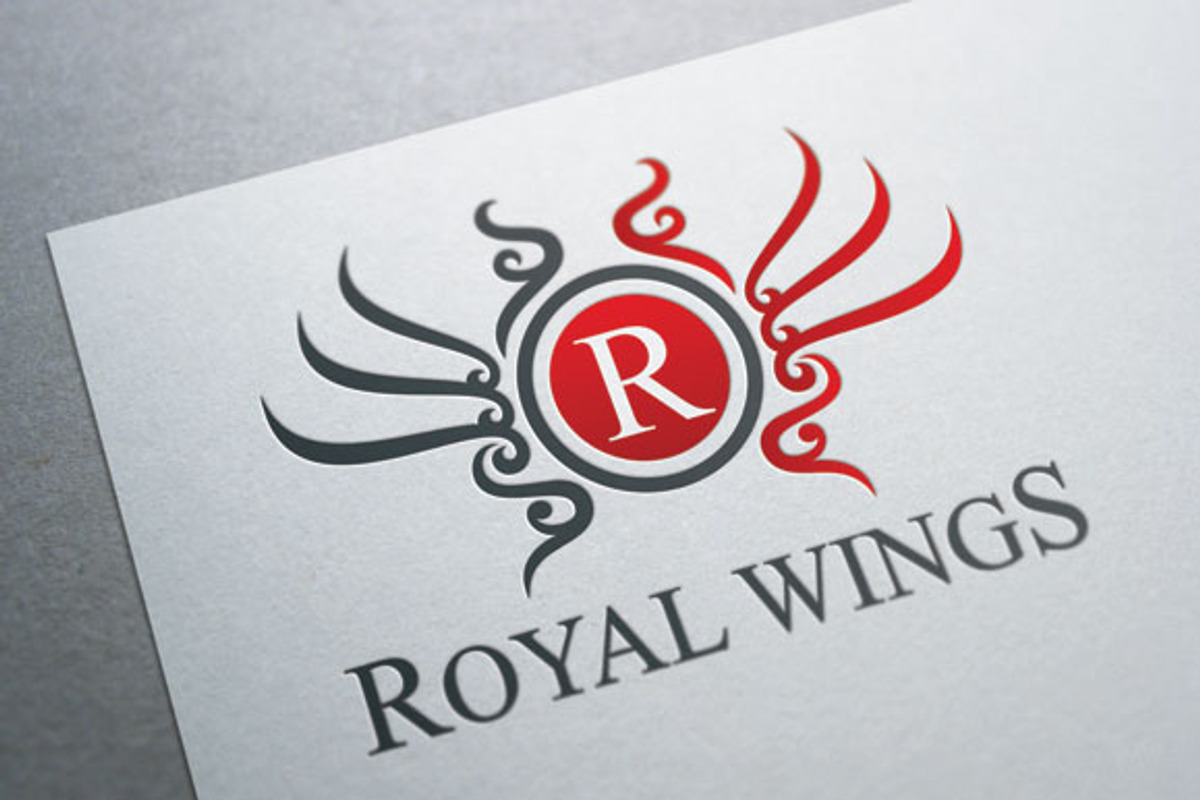 Royal Wings Logo, a Branding & Logo Template by Heavtryq Design ...