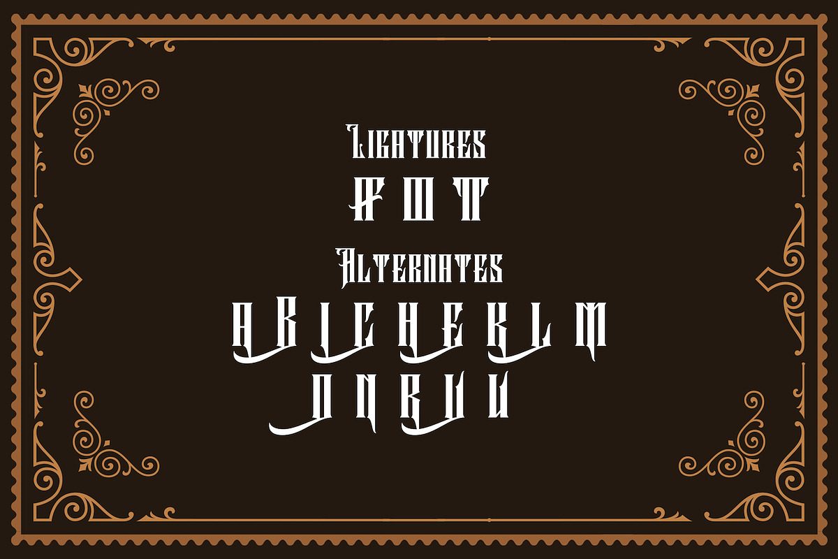 Aurel Shine - Blackletter Font, a Blackletter Font by StringLabs