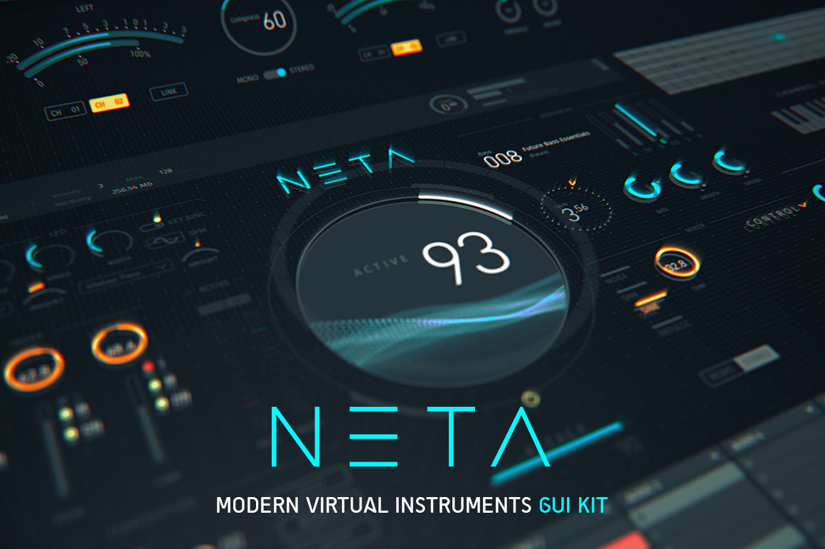 NETA: Modern virtual instrument UI, a Templates & Theme by TITO