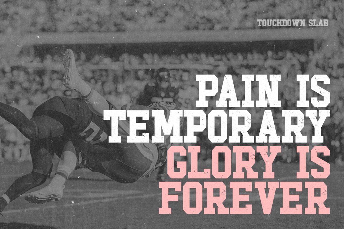 Touchdown Slab Font, a Slab Serif Font by Salt & Pepper Designs