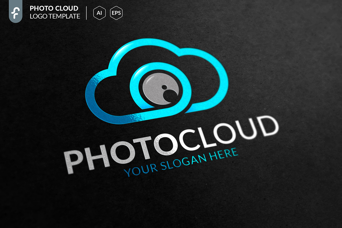 Photo Cloud Logo, a Branding & Logo Template by ft.studio