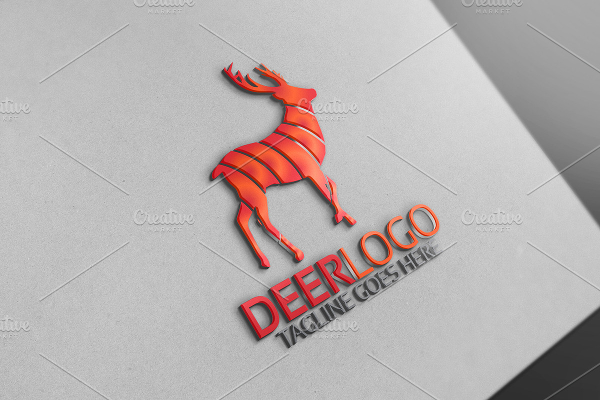 Deer Logo, a Branding & Logo Template by Josuf Media | Creative Market