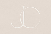 JC monogram logo, a Branding & Logo Template by LINKED LETTERS STUDIO
