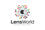 Lens World Logo | Branding & Logo Templates ~ Creative Market