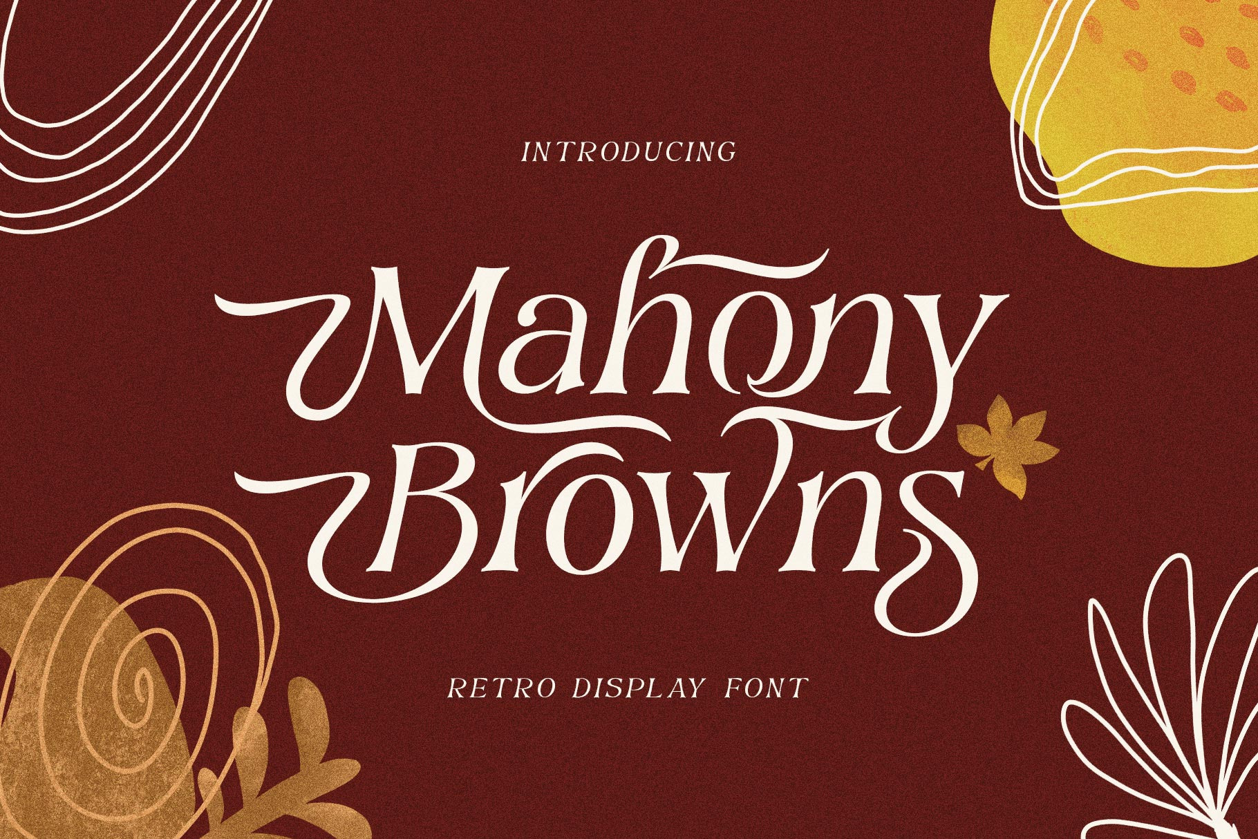 Mahony Browns Typeface, a Serif Font by alit design
