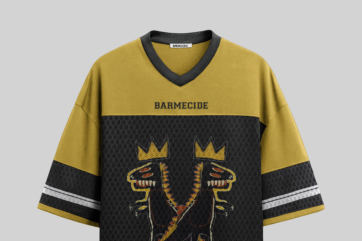 AMERICAN FOOTBALL JERSEY MOCKUP, a Shirt Mockup by Barmecide Mockup Studio
