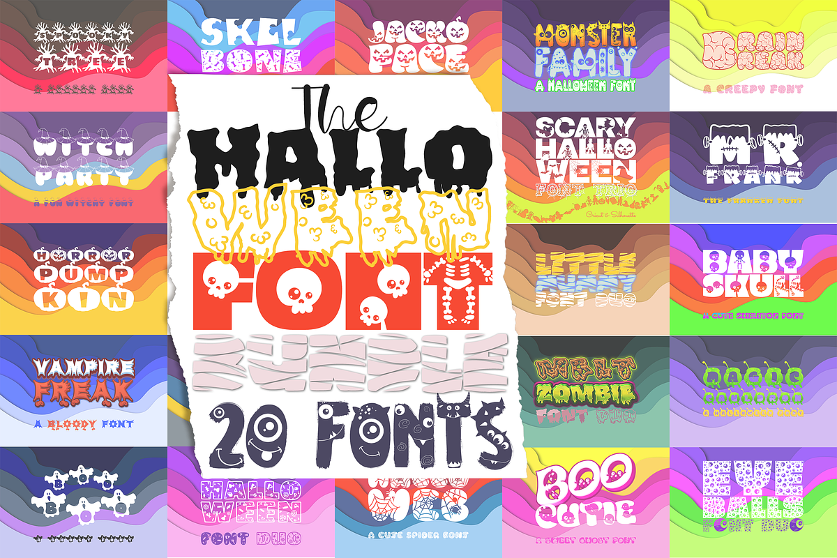 The Halloween Font Bundle, a Font by WADLEN | Creative Market
