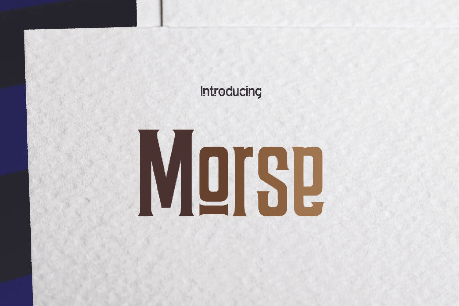 Morse, a Blackletter Font by da_only_aan