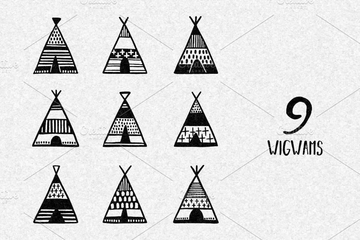 Scandinavian Design Elements Set, a Decorative Illustration by Chelovector