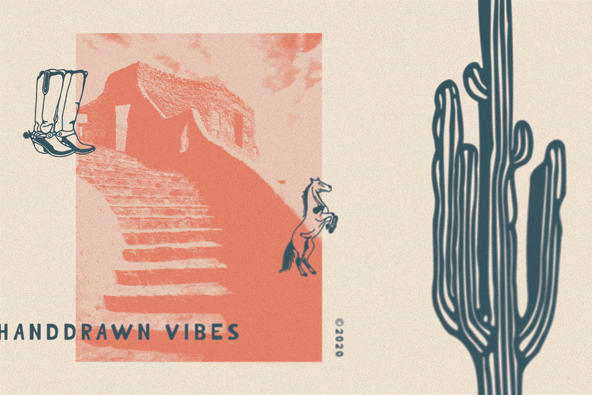 Western Element Illustrations Vol.01, an Illustration by Megflags