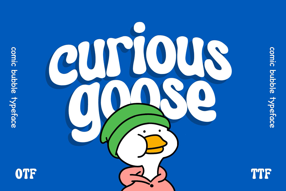 Curious Goose Font - Groovy Font, a Handwritten Font by ariodsgn