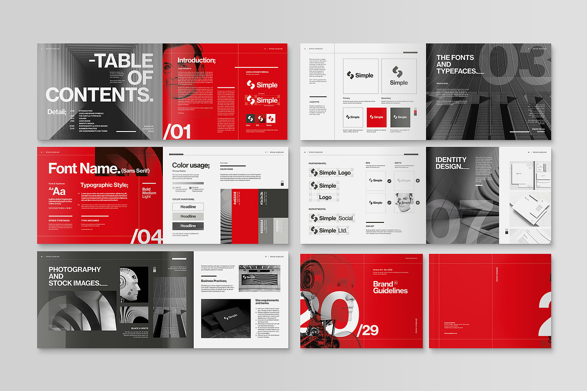 Brand Guidelines Brochure Template, a Brochure Template by BrandPacks