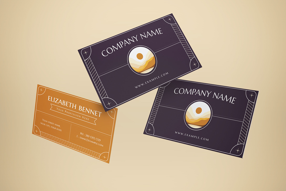 Aesthetic Business Card, a Business Card Template by graphicook ...