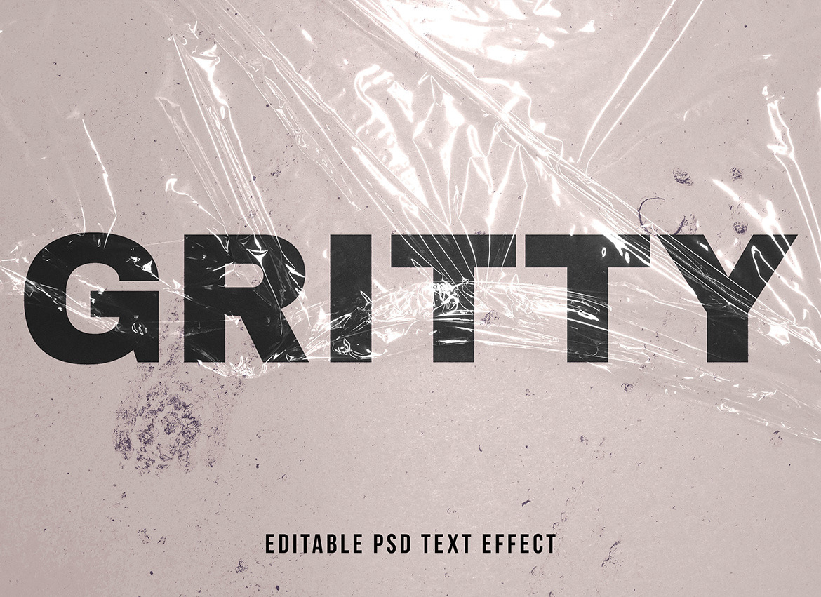 Gritty Text Effect, a Layer Style Add-On by wavebreak