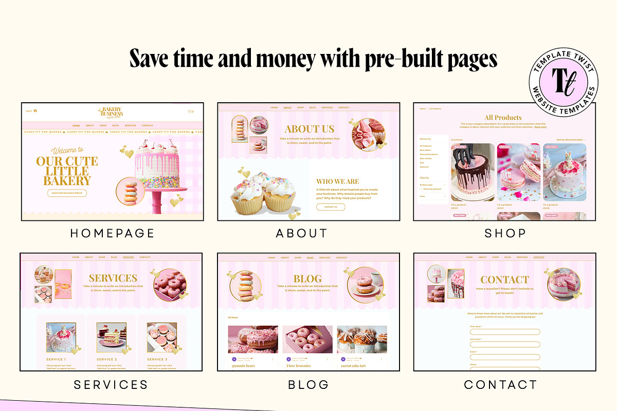 Luxury Cake Website template