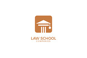Law School Logo, a Branding & Logo Template by CAIRON CREATIVESTUDIO