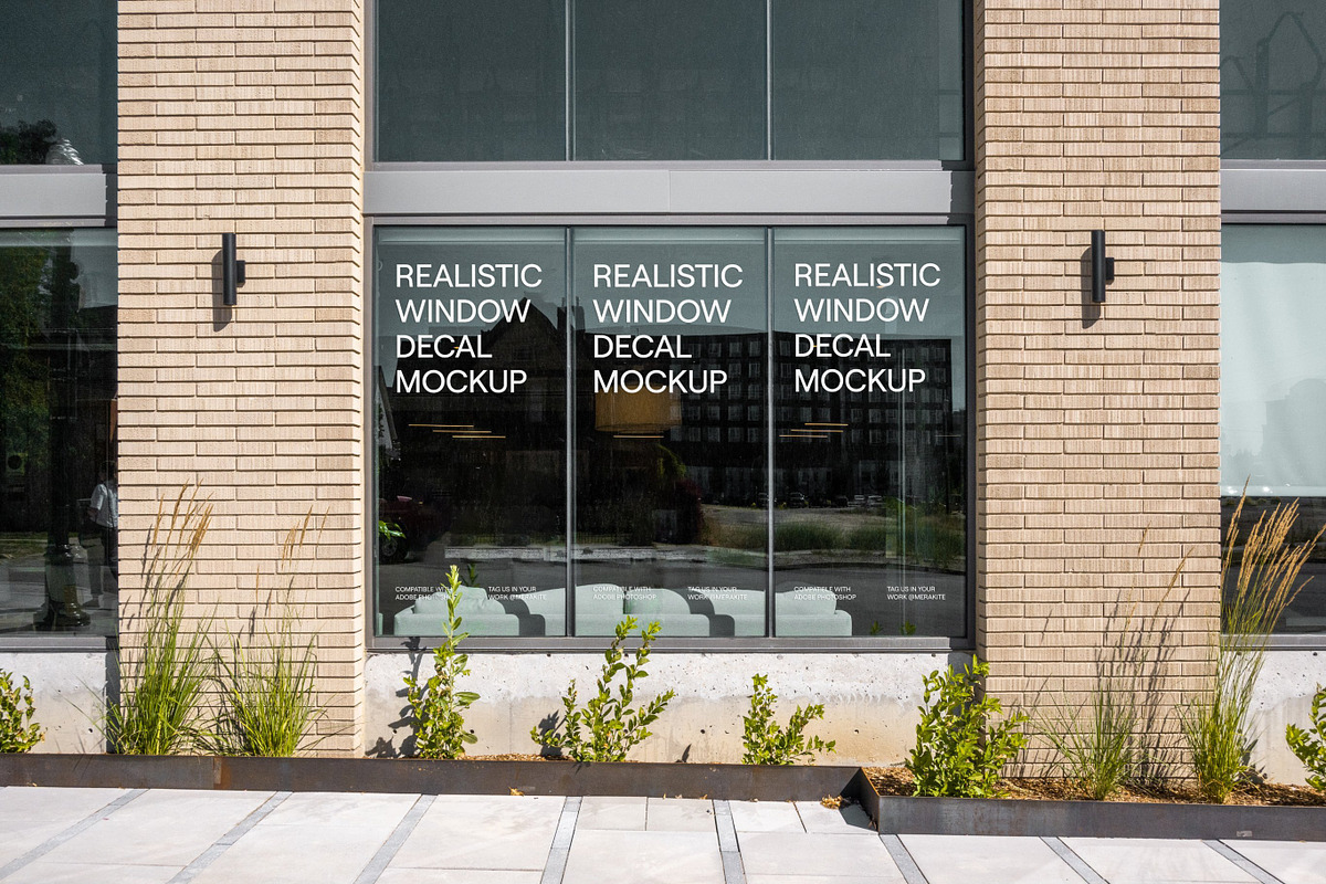 Storefront Window Decal Mockup Bundle