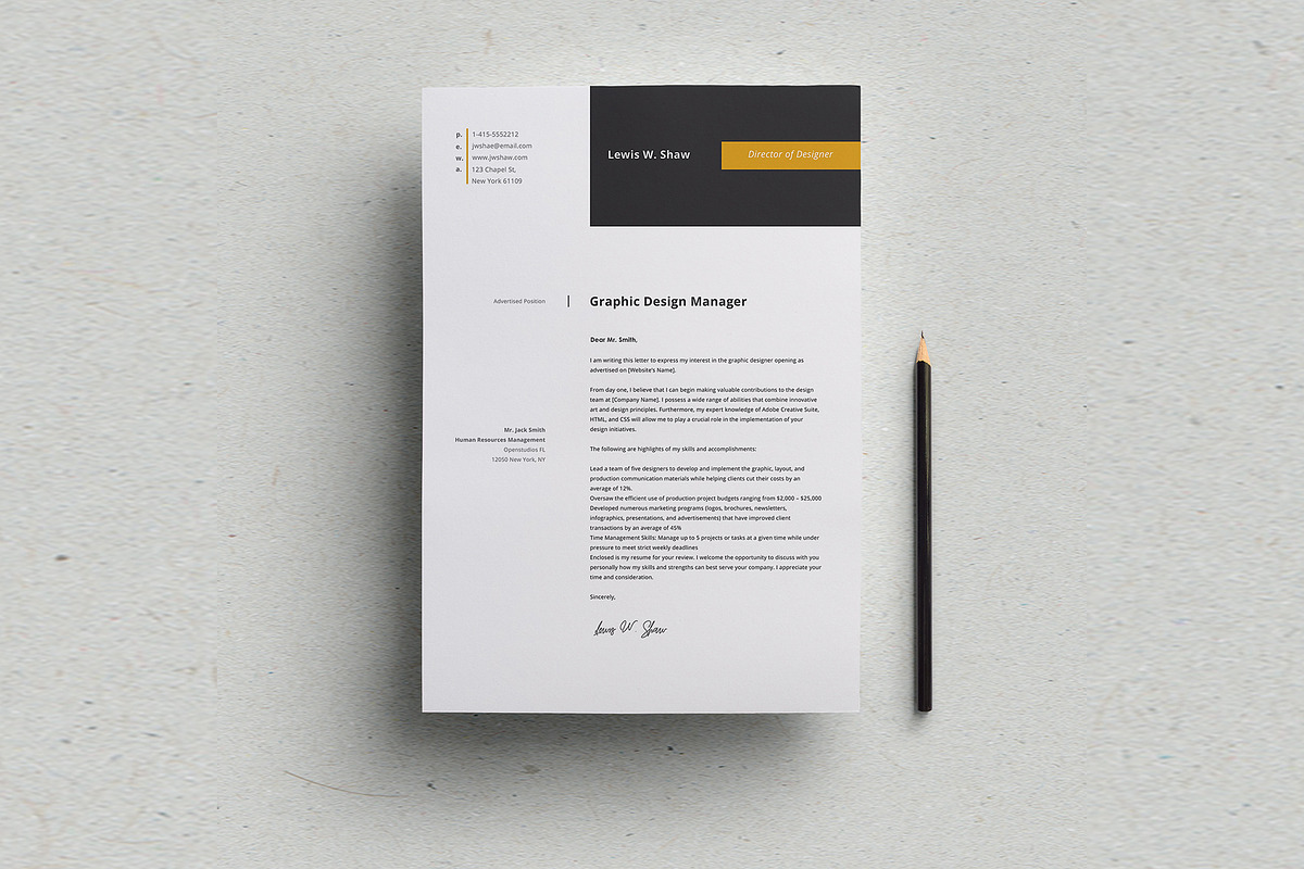 Delta Resume Template, a Resume Template by Nina Shaw